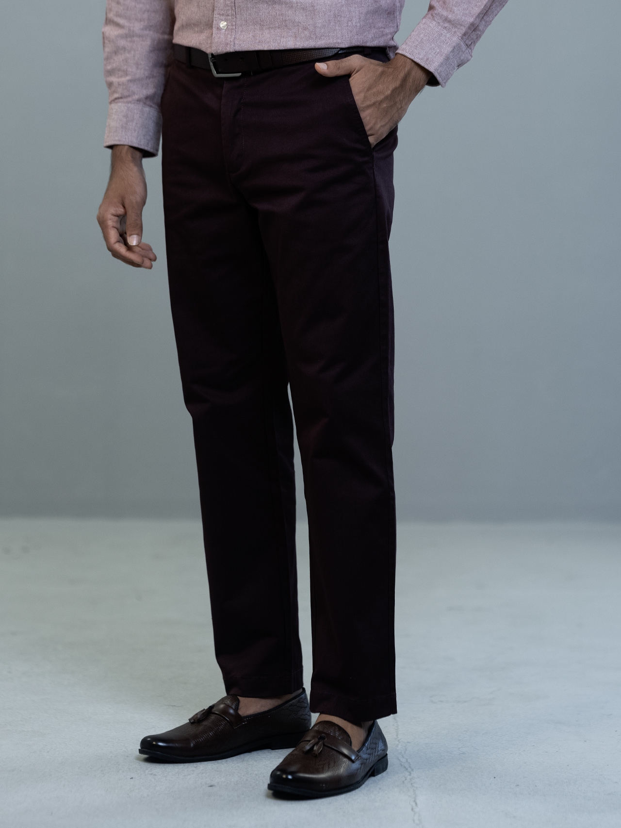 Slim Fit Chino Flat Front Pants | MICLO GLOBAL | Your One Stop Shopping ...